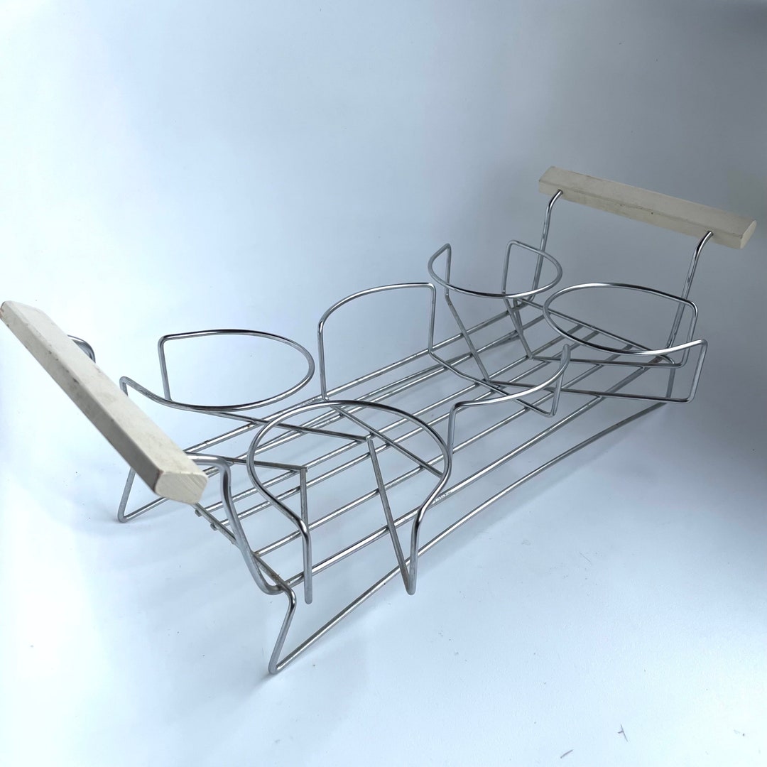 Mid-century Modernist Cocktail Glasses Rack Caddy Holder - Etsy