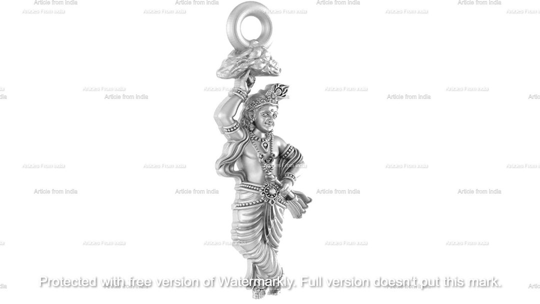 God Krishna Chain Pendant pendant With Chain for Men and - Etsy