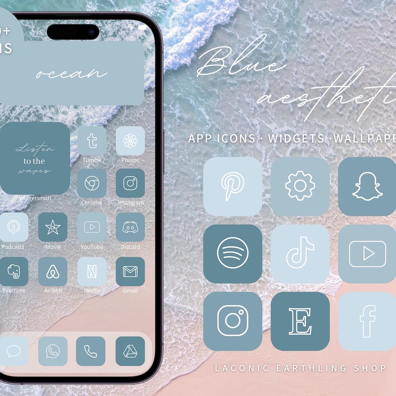 Ios 14 Icons Blue - Etsy