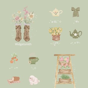 PIXELS Cottagecore Ios 18 and Android App Icons Pack | Green, Cozy ...
