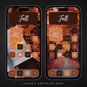 Fall Aesthetic Ios 26 & Android 600 App Icons Pack | Cozy, Autumn ...