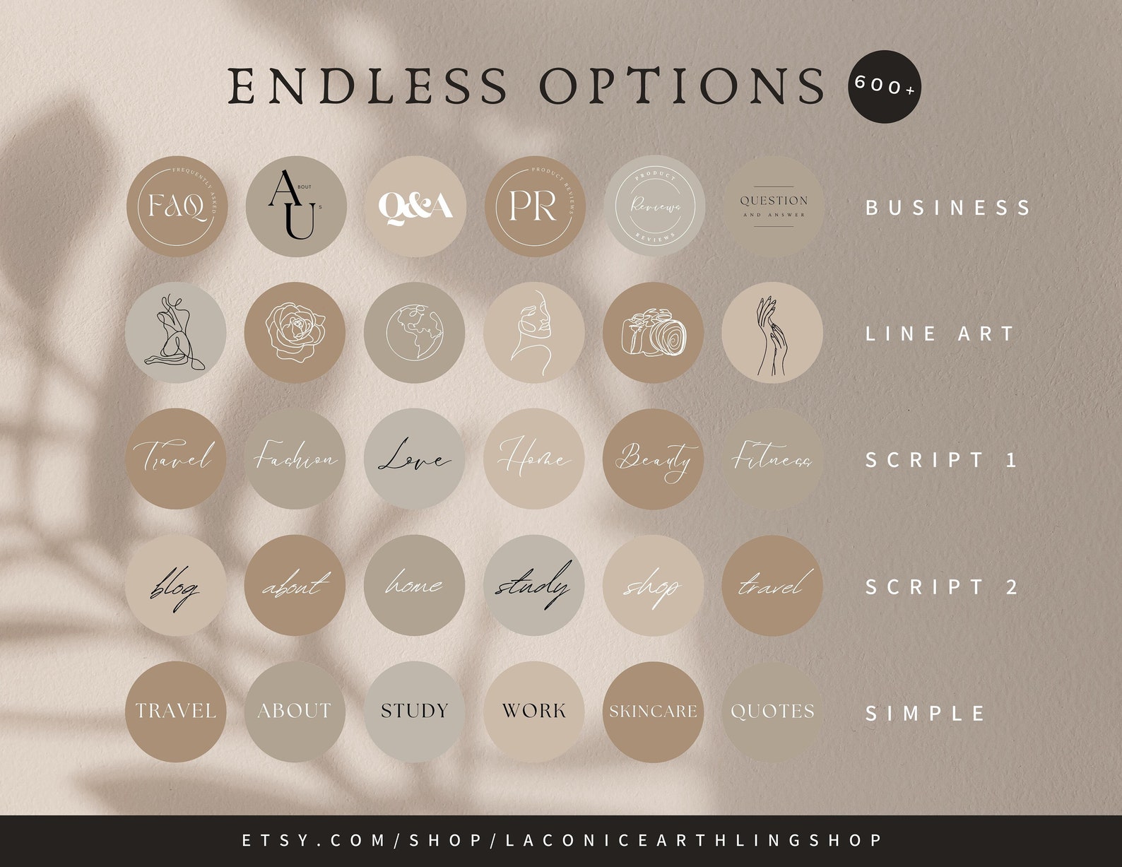 600 Beige Instagram Highlight Covers Neutral Story - Etsy