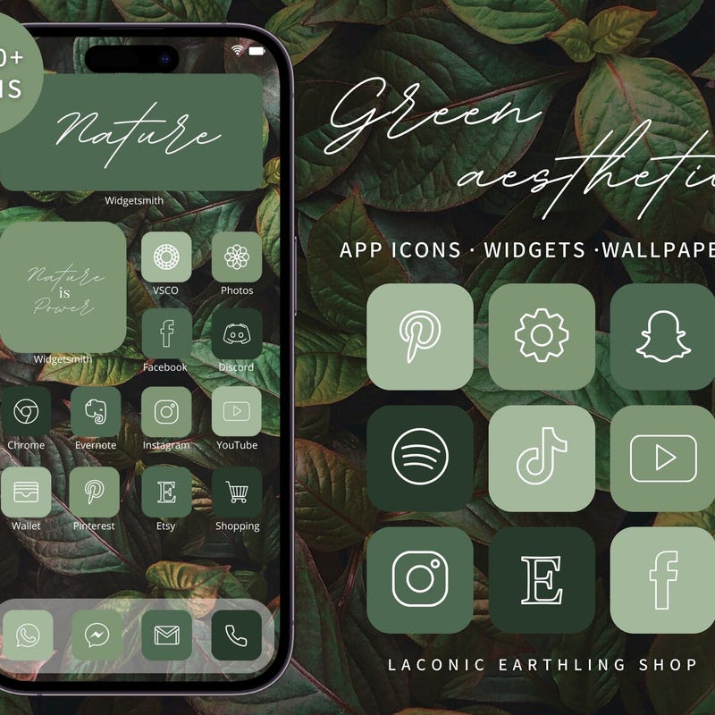 Aesthetic Nature Icons - Etsy