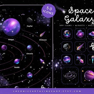 Space Galaxy App Icons for iPhone & Android | Astronomy, Cosmos ...