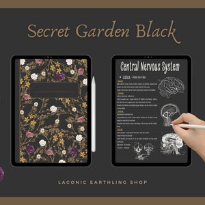 Secret Garden Digital Notebook Bundle | Floral iPad Planner (free App ...