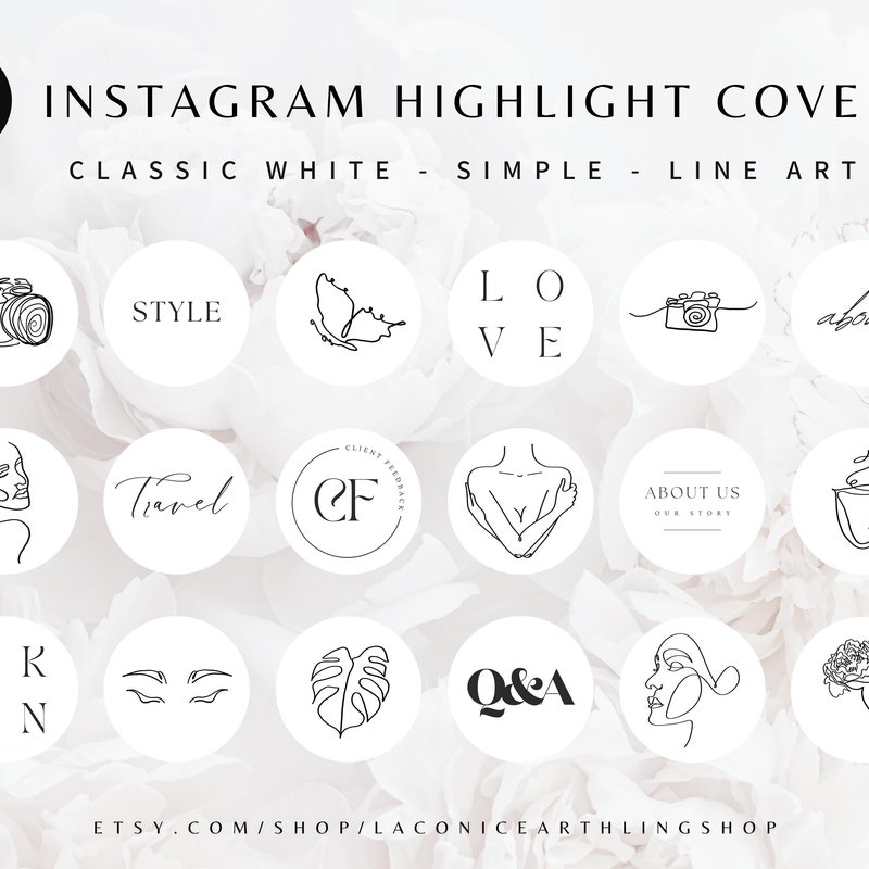 Highlight Covers - Etsy