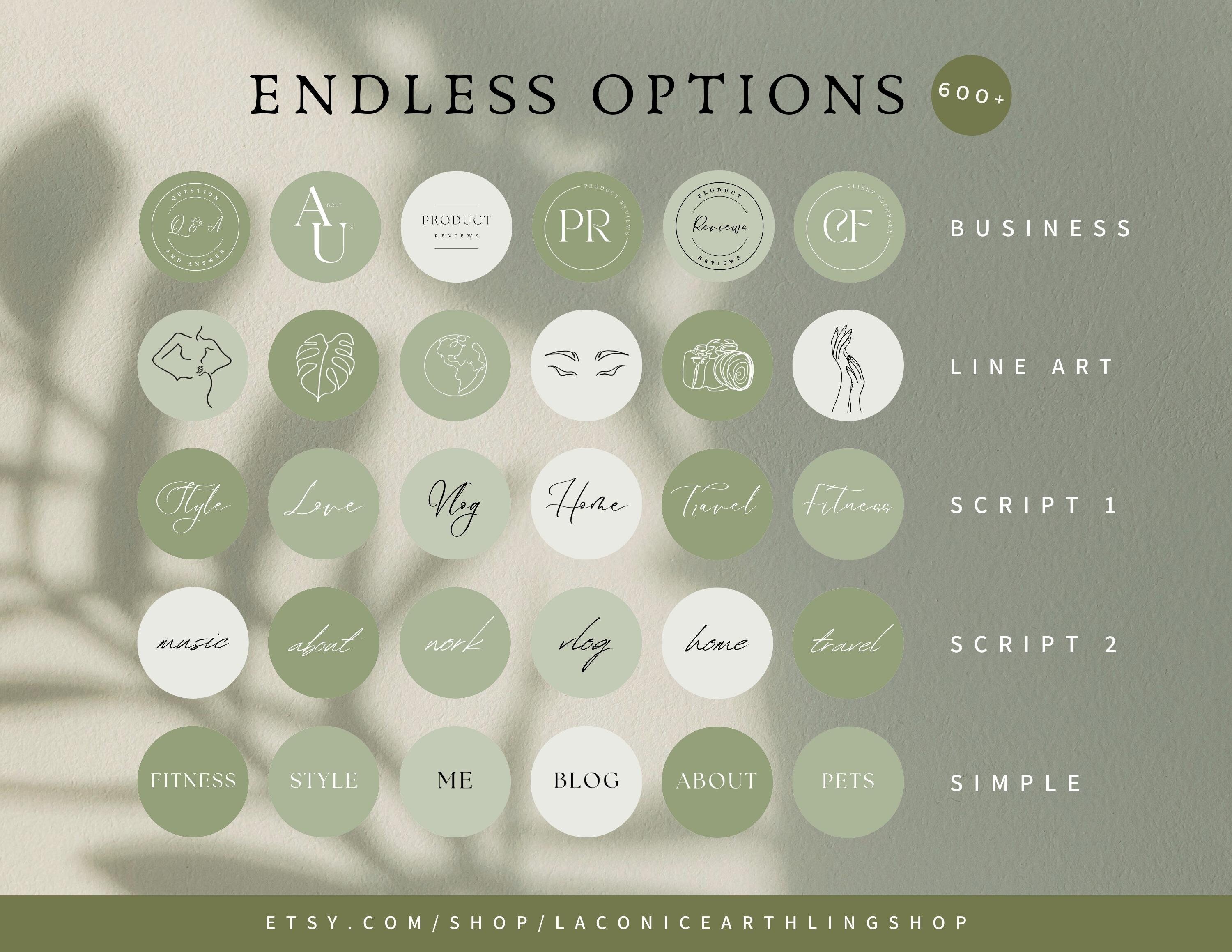 600 Sage Instagram Highlight Covers Neutral Story Instagram - Etsy