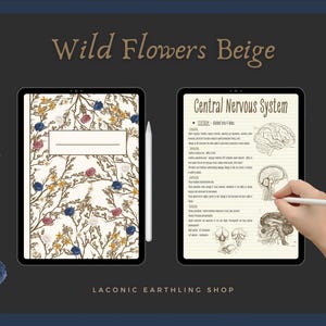 Wild Flowers Digital Notebooks Bundle | iPad Planner + App Icons - Etsy