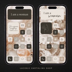 Ios 17 & Android Women Aesthetic 1200 App Icons Pack ...