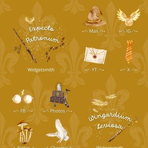Magic-themed Yellow Wizard Pixel App Icons for Ios and Android | Witch ...