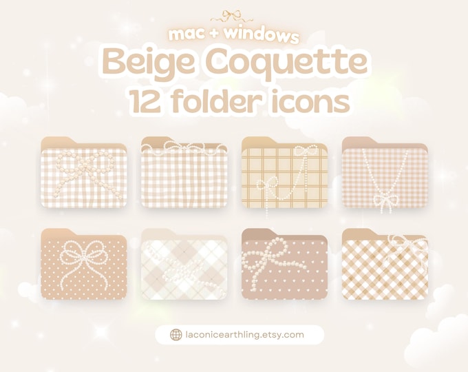 12 Blue Gingham Folder Icons With 6 Bonus Wallpapers for Mac & Windows ...