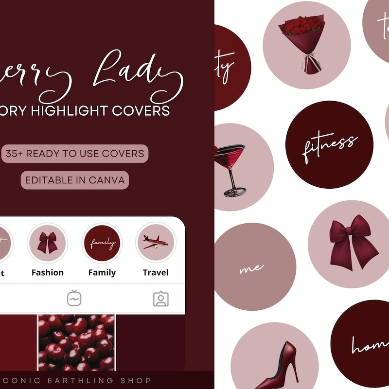 Red Instagram Highlights - Etsy