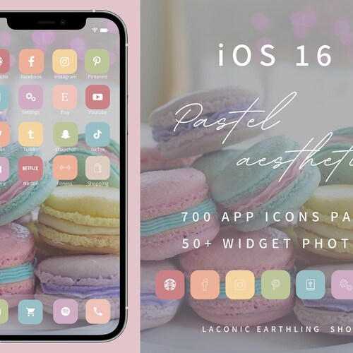 Pastel Aesthetic Ios14 App Icons Pack I Ios 14 App Covers - Etsy Canada