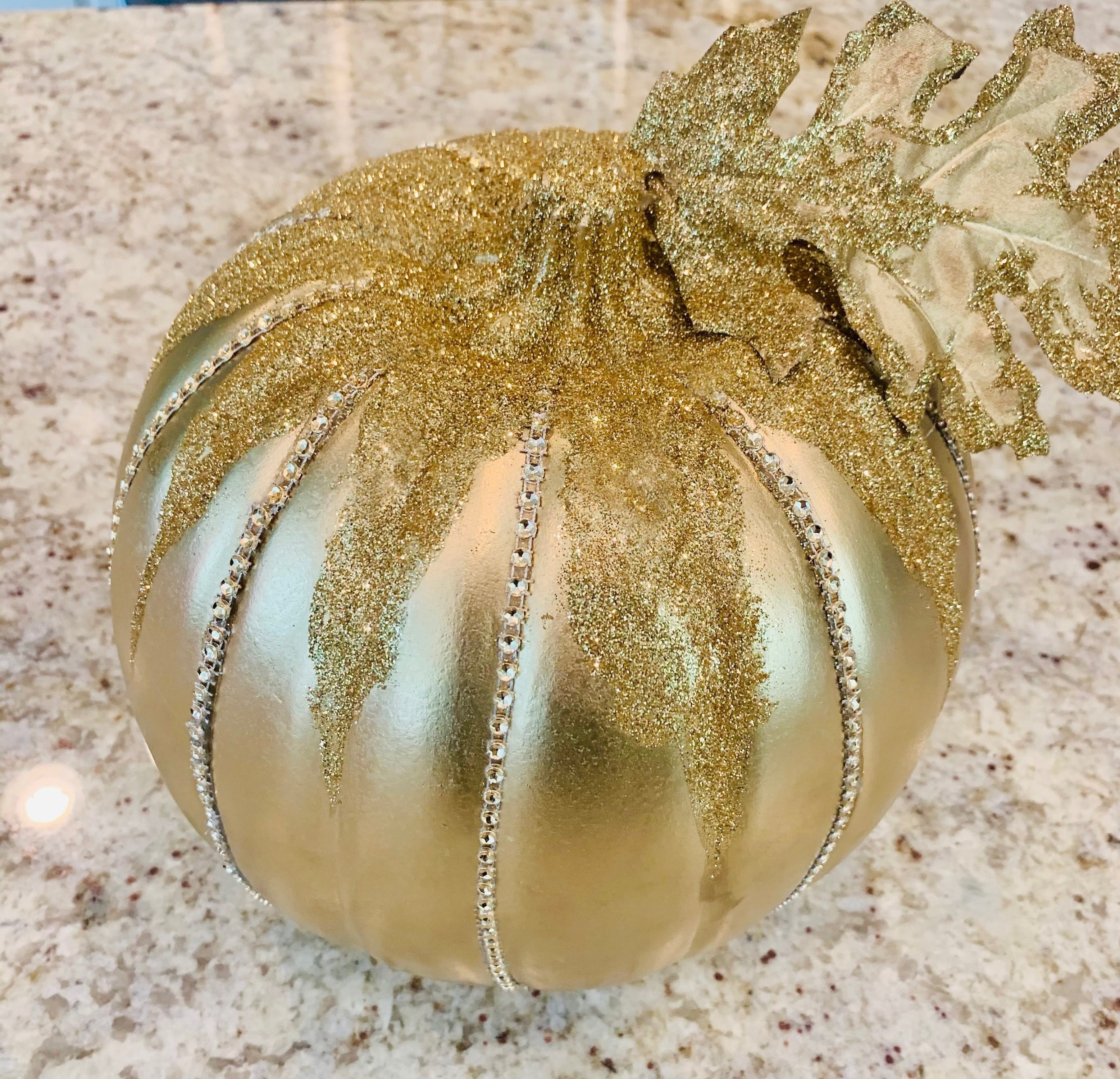 Glam Fall Decorative Sparkle Pumpkin - Etsy