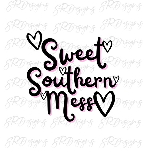 Home & Living Wall Decor Sweet Southern Mess Southern Girl Sub Southern ...