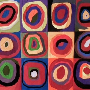 Color Study: Squares With Concentric Circles - Wassily Kandinsky ...