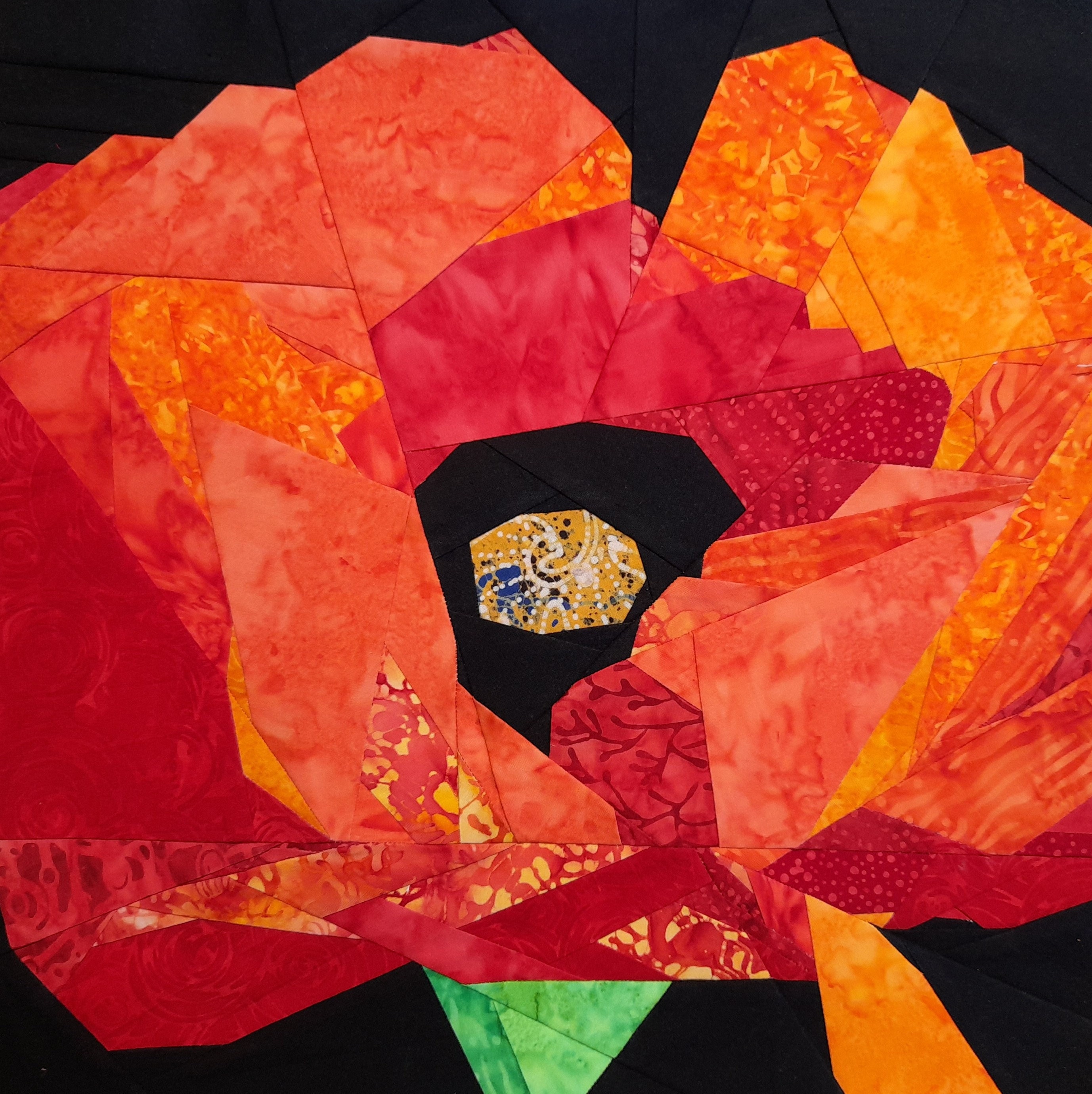 Poppy, Foundation Paper Pieced Quilt Pattern, PDF Instant Download - Etsy