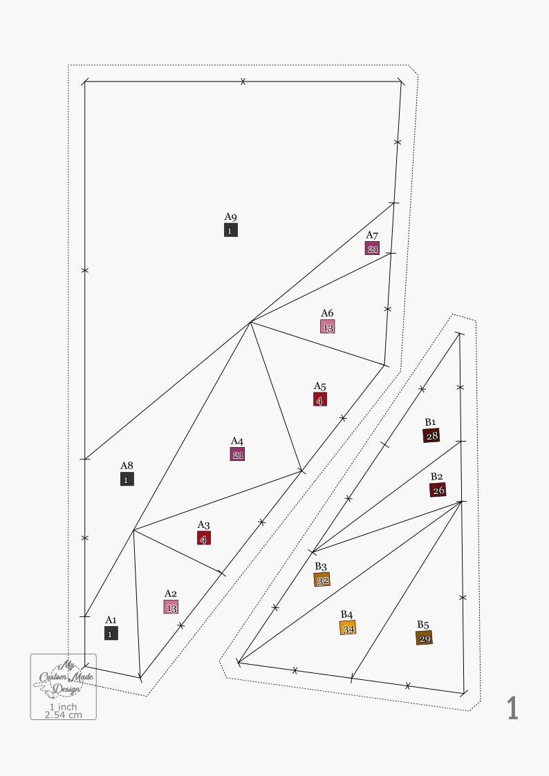Geometric Rainbow Elephant, Foundation Paper Pieced Quilt Pattern, PDF ...
