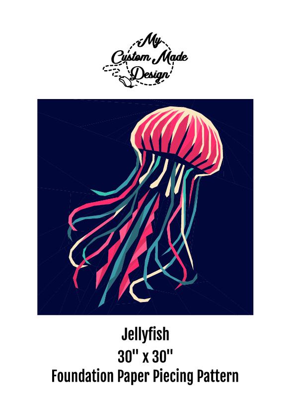 Jellyfish, Foundation Paper Pieced Quilt Pattern, PDF Instant Download ...
