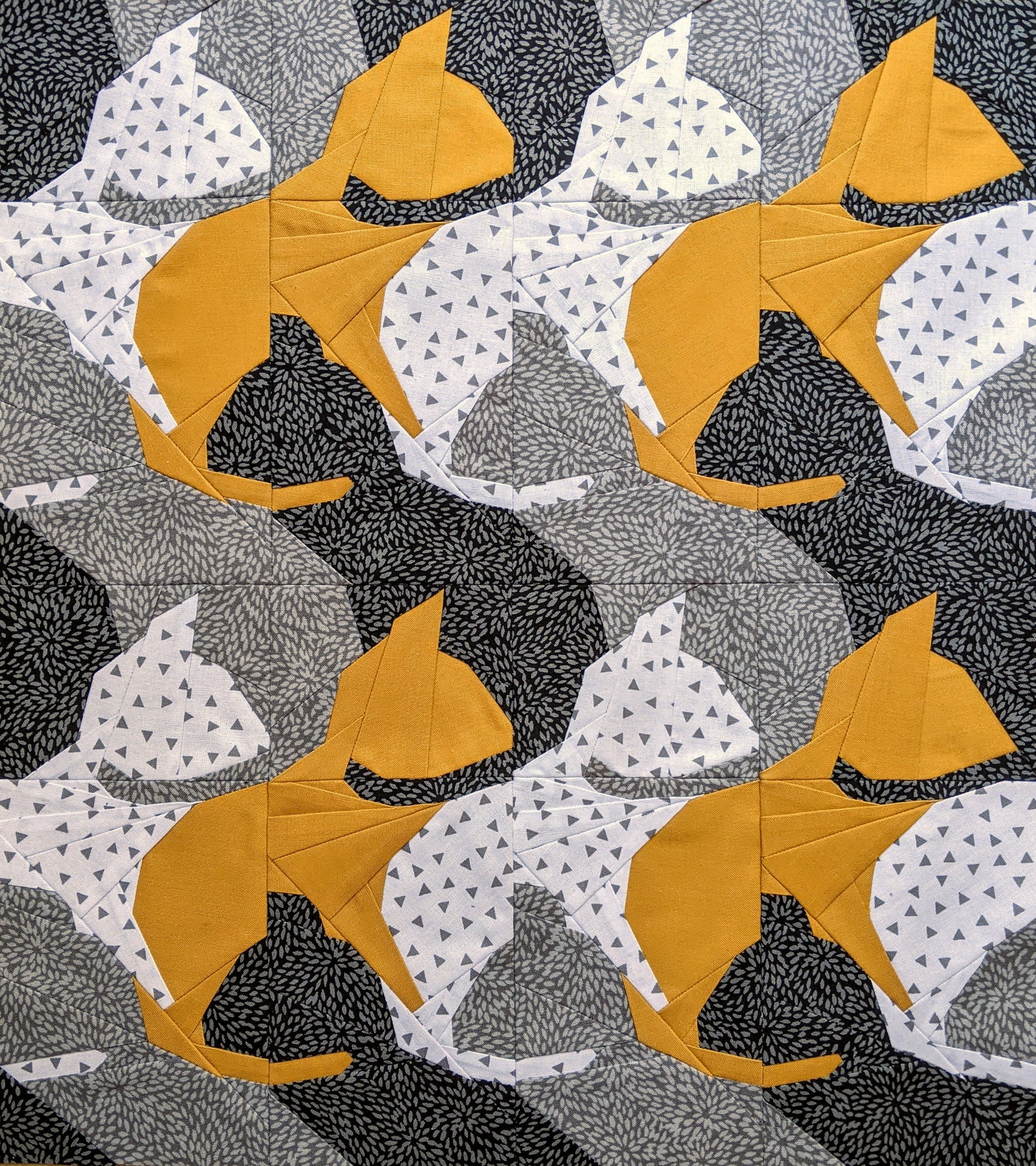 Cats Tessellation, Foundation Paper Pieced Quilt Pattern, Quilt Block ...