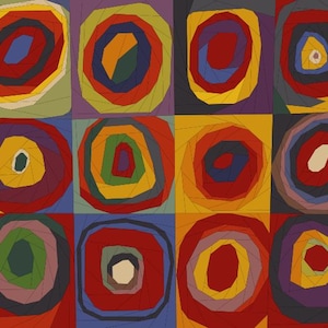 Color Study: Squares With Concentric Circles - Wassily Kandinsky ...