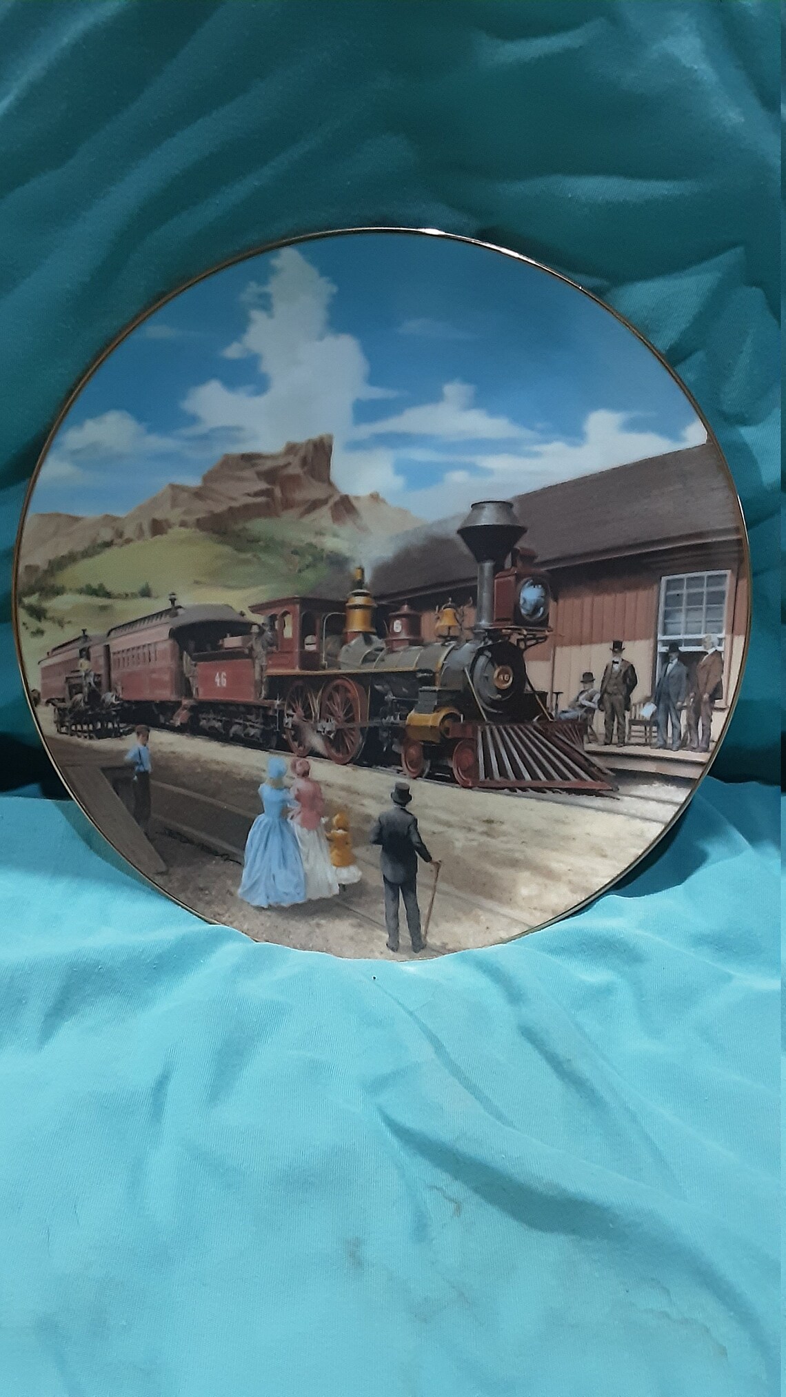 Classic American Trains Plate Midday Stop - Etsy