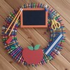 Personalized Crayon Wreath for the Love of Learning - Etsy