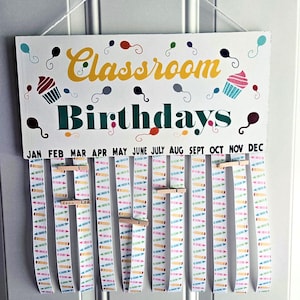 Personalized Classroom Birthday Board | Teacher Bulletin Decor ...