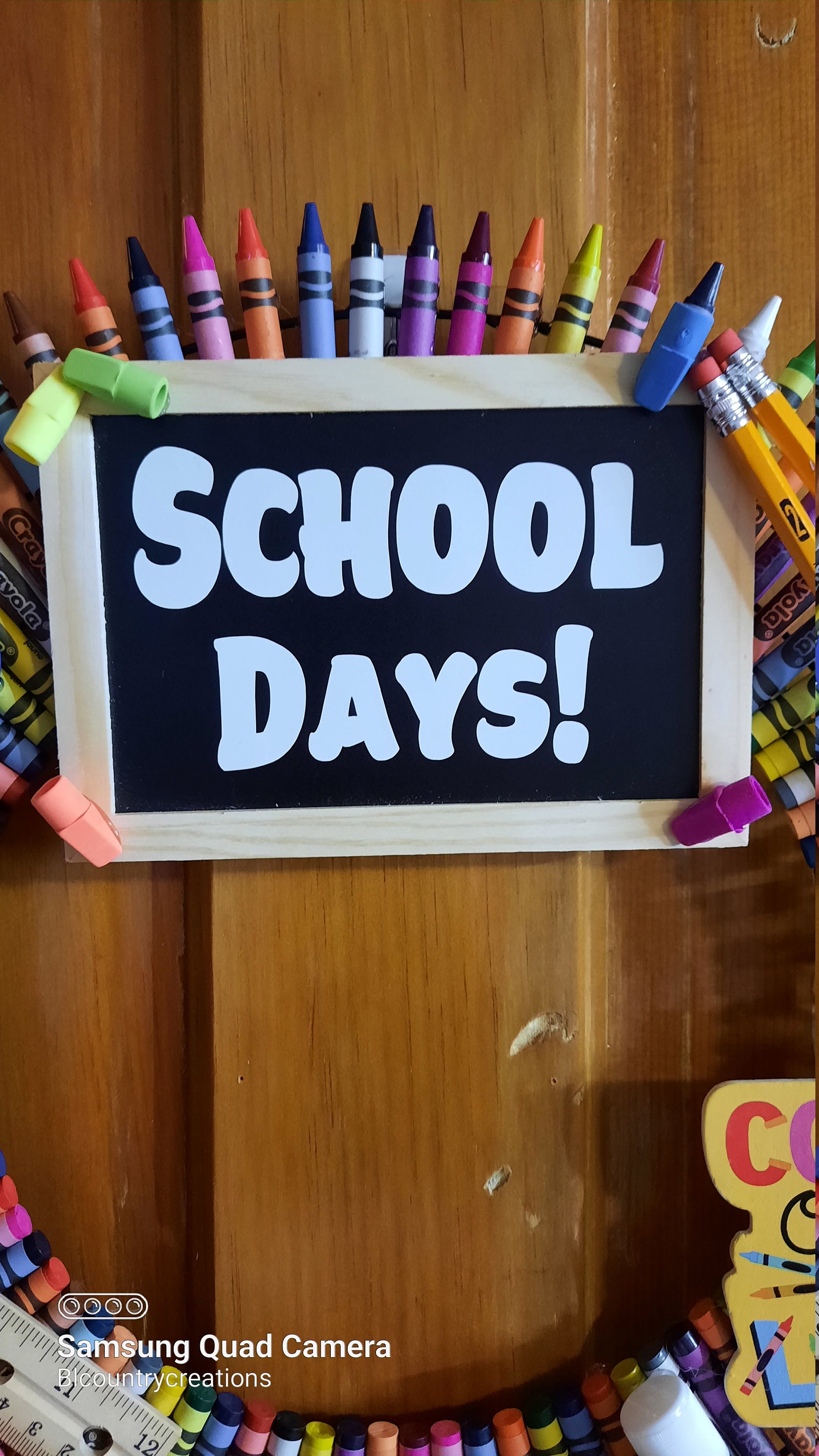 School Bus Crayon Wreath | Etsy