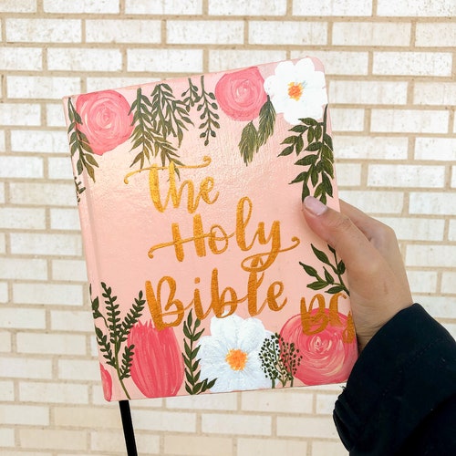 Hand Painted Custom Bible Personalized Bible Painted Bible - Etsy