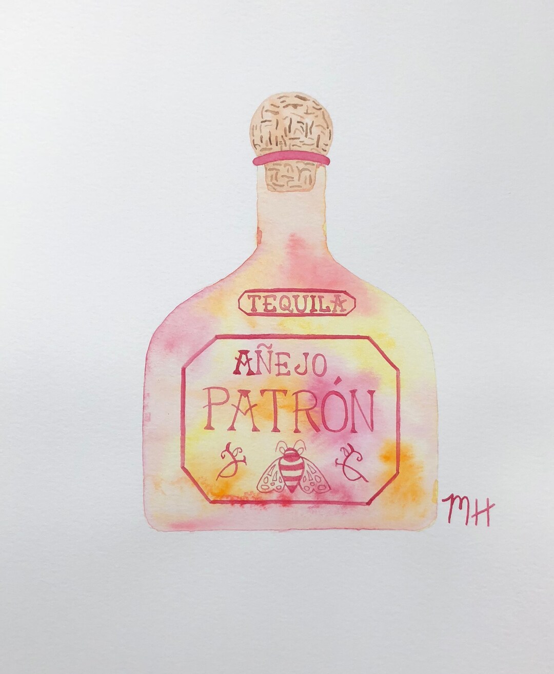 Pink Patron Print - Etsy