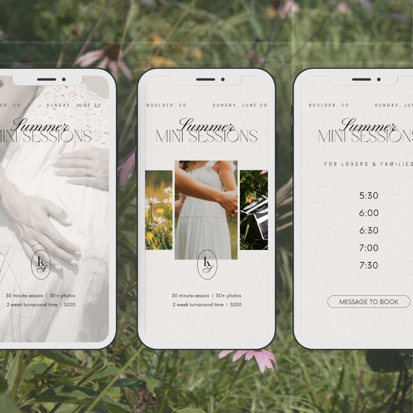 Mini Sessions | Instagram Templates | Photographer Templates - Etsy