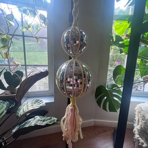 Double Macrame Disco Ball Large - Etsy
