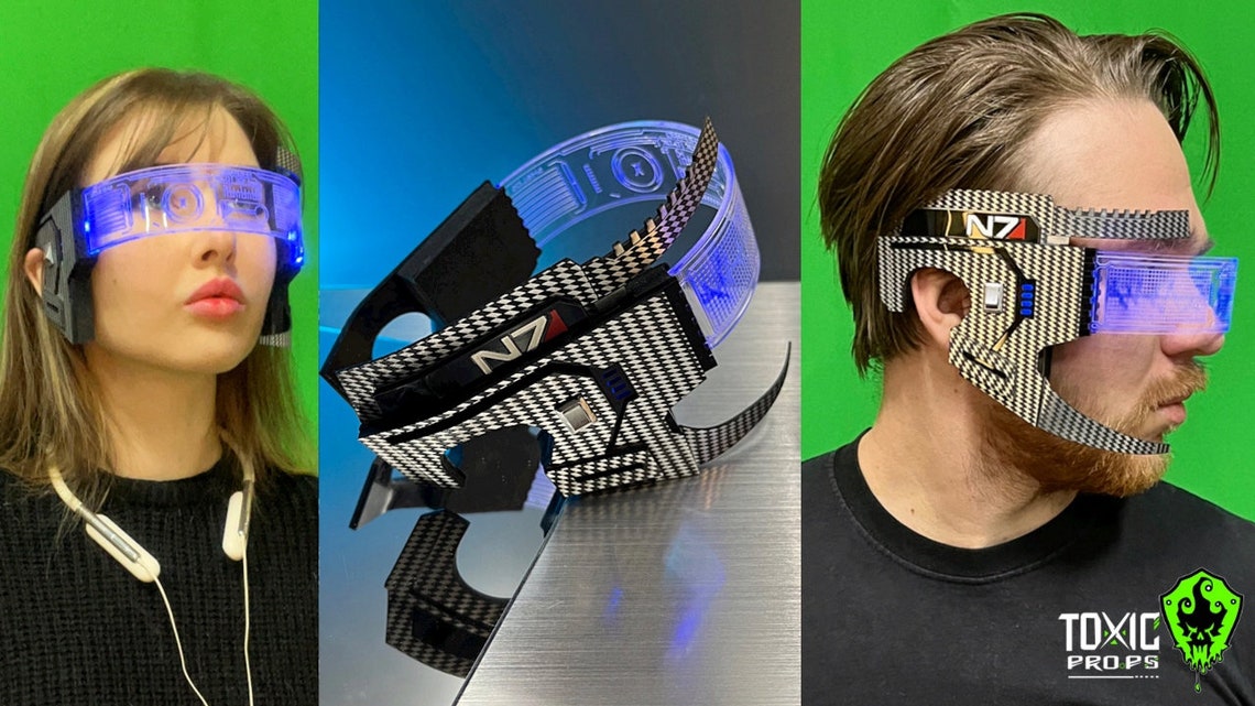 Cyber-visor. Glasses Handmade, Decor, Cosplay. - Etsy