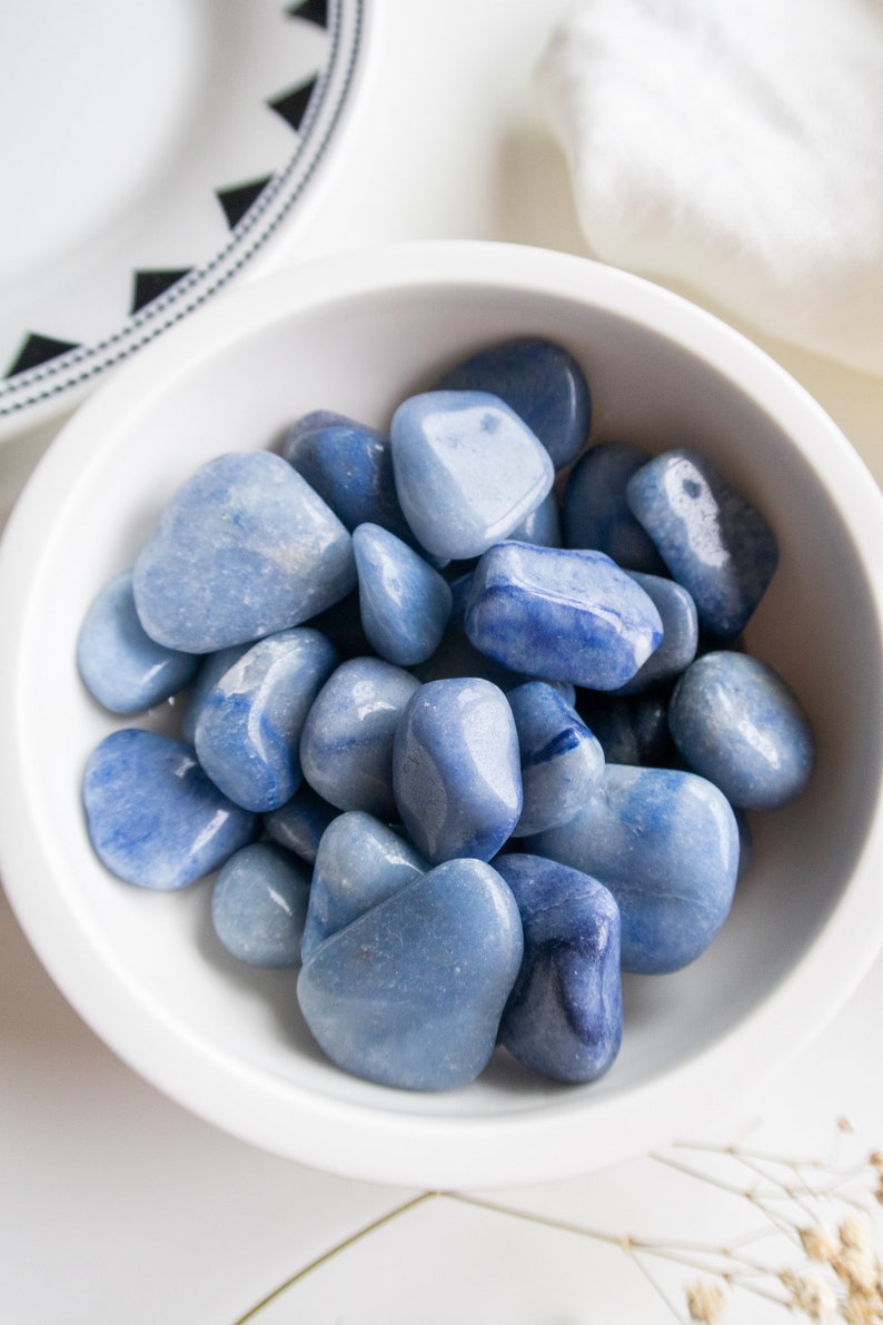 Quarzo Blu Pietra Burattata Avventurina Blu Cristallo - Etsy Italia