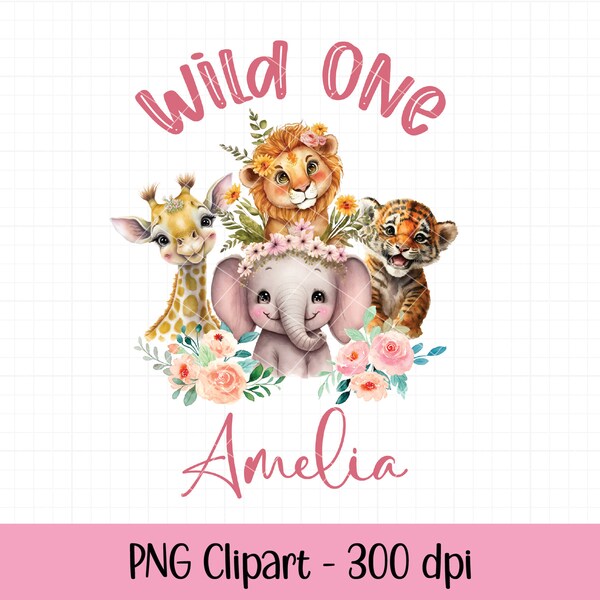 Wild One Animals Png - Etsy