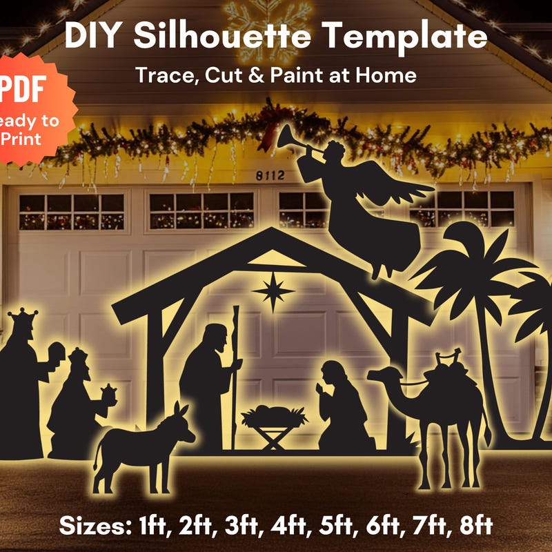 Plywood Nativity Scene Cutout Pattern - Etsy