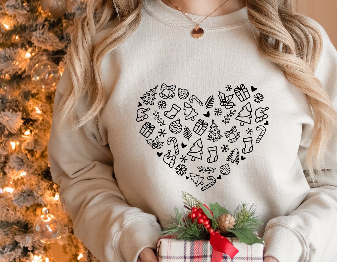 Christmas SVG PNG Christmas Heart SVG Christmas Tree Svg - Etsy