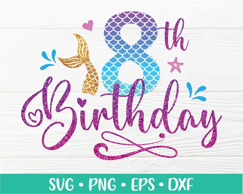 8th Birthday Svg Eighth Birthday Shirt Svg 8th Birthday - Etsy