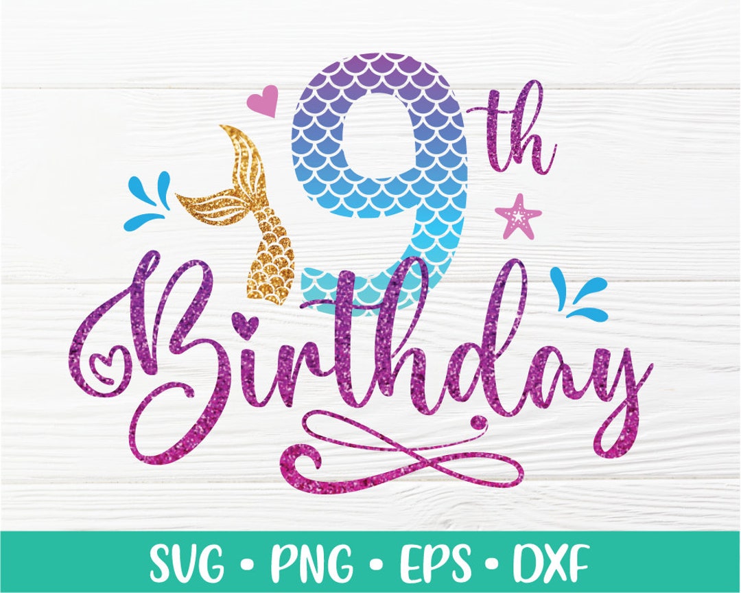 9th Birthday Svg Nine Birthday Svg 9th Birthday Shirt - Etsy