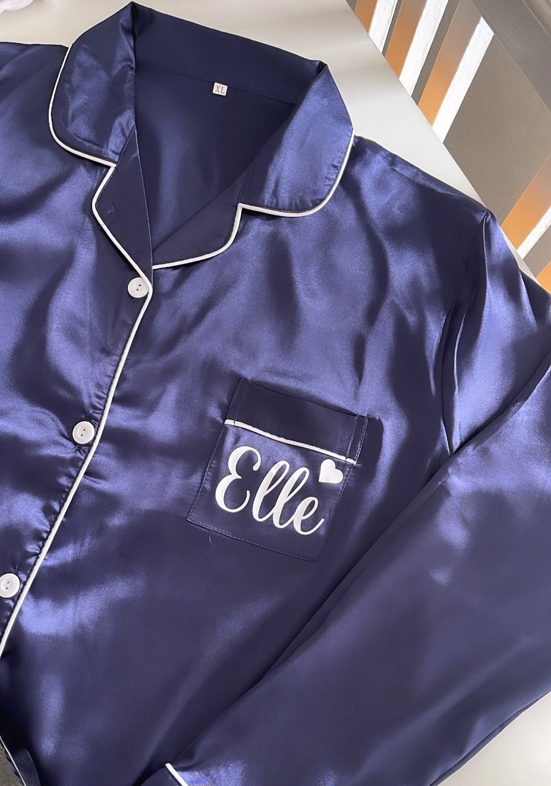 Personalised Satin Pyjamas Bridesmaid Pyjamas Custom Pjs - Etsy UK