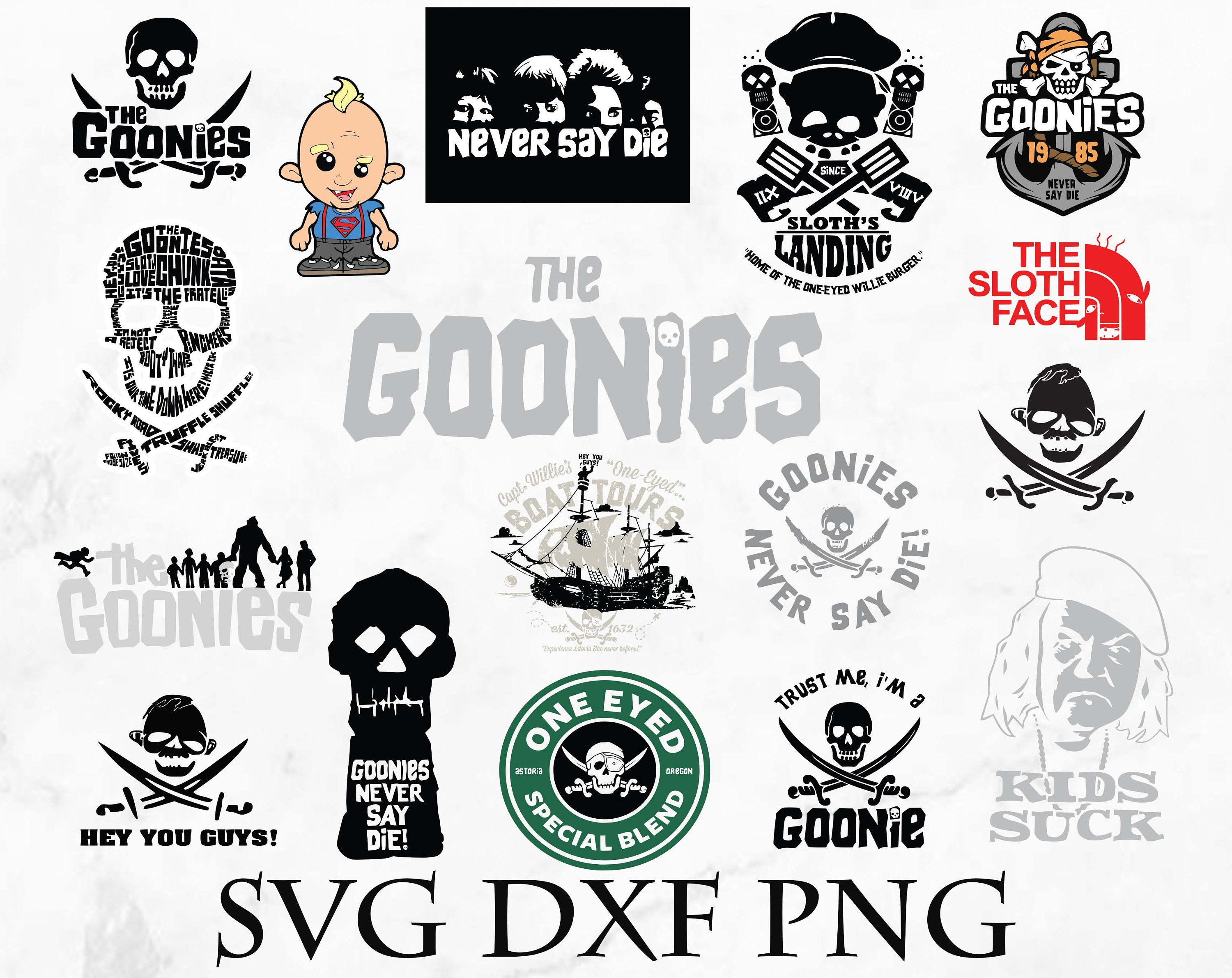 The goonies movies svg png dxf goonies svg files for | Etsy