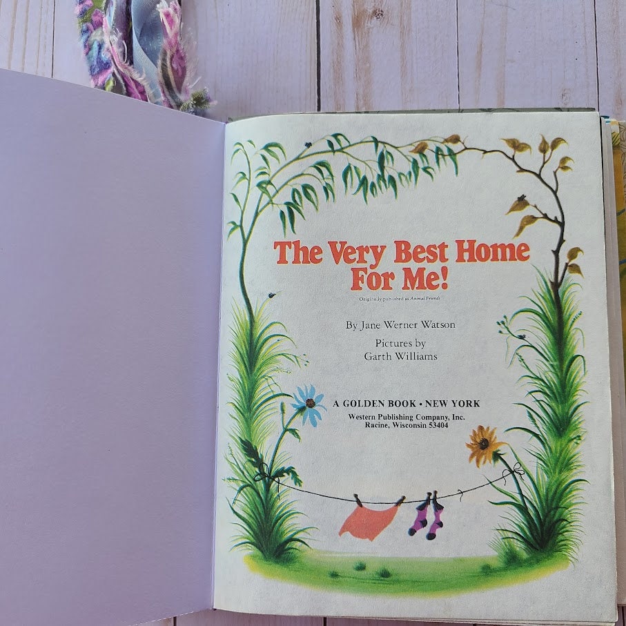 Vintage Little Golden Book Cloth-bound Journal, "the Very Best Home for ...