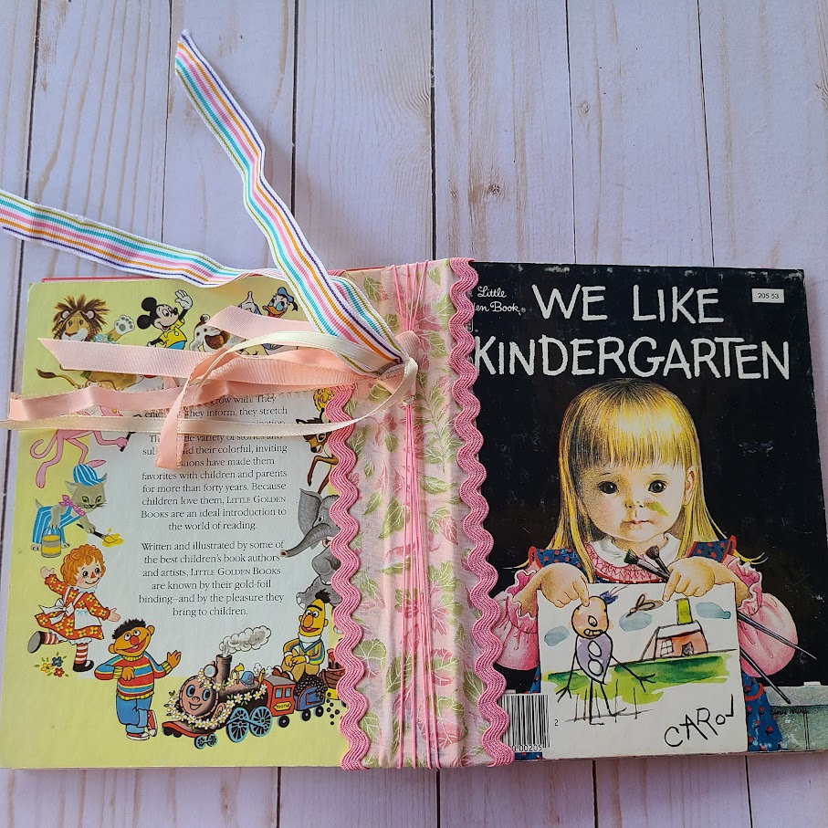 Vintage Little Golden Book Cloth-bound Journal, We Like Kindergarten ...