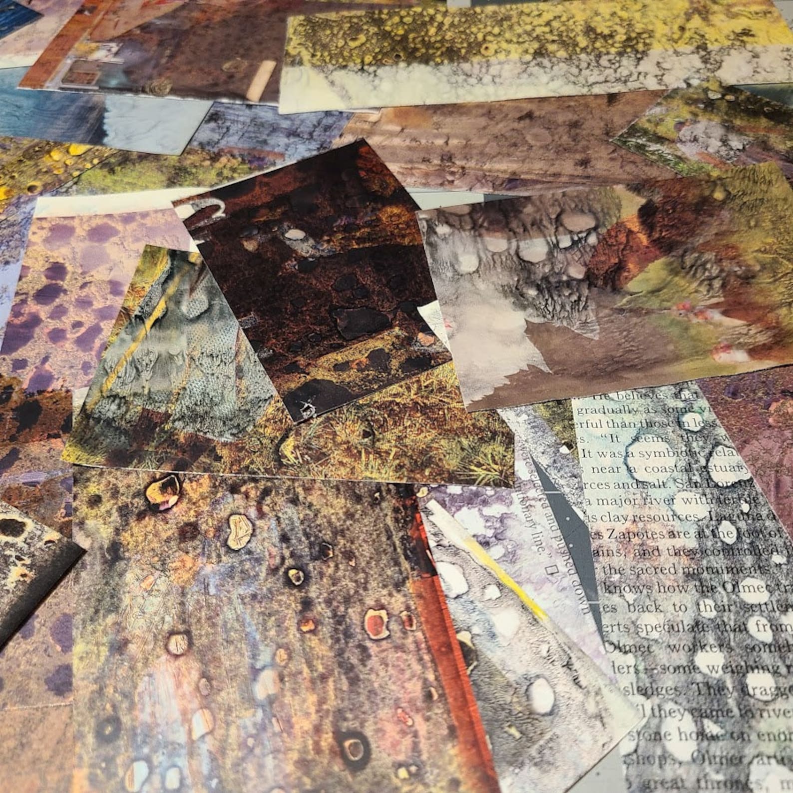 Collage Paper, Altered National Geographic Pages Mixed Media ...