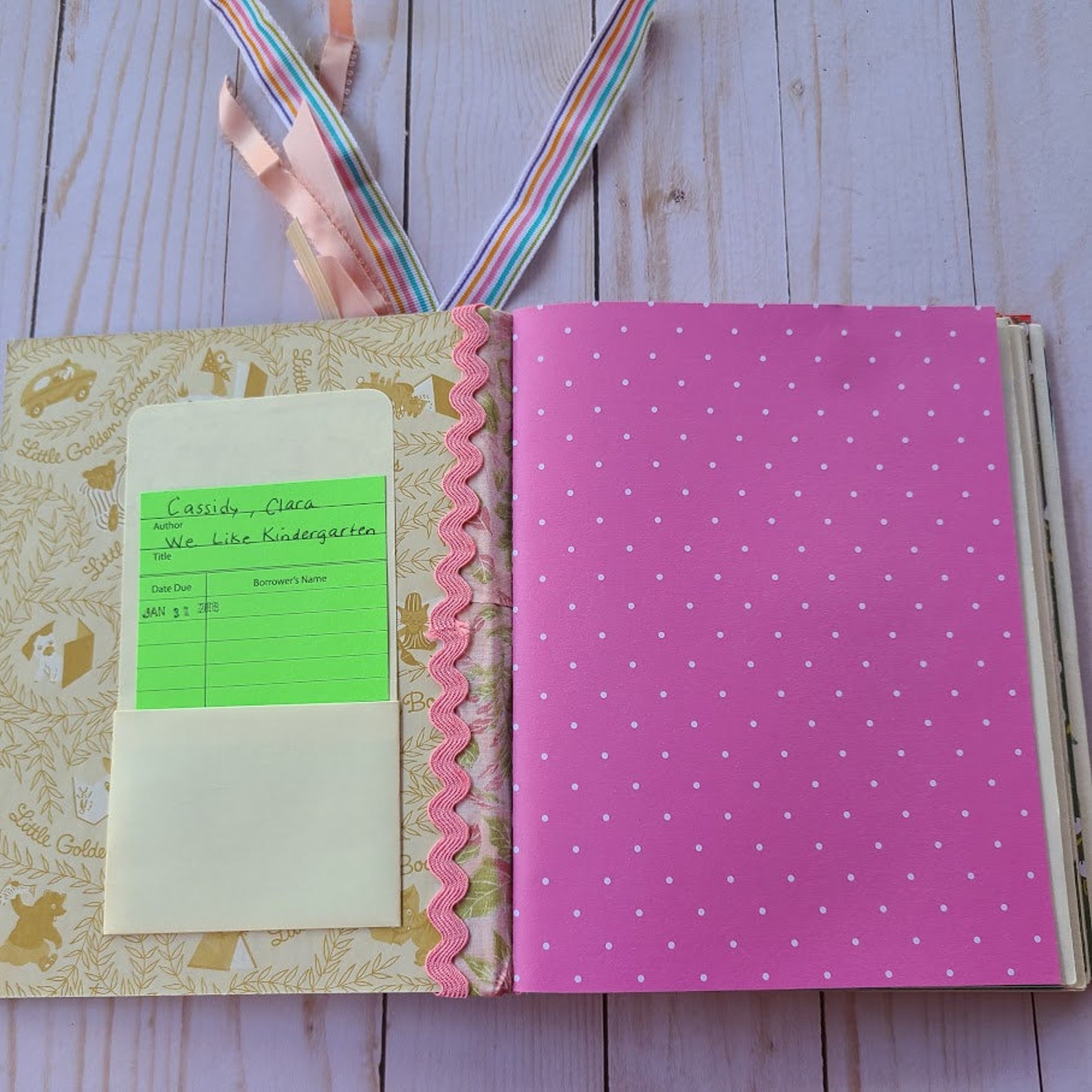 Vintage Little Golden Book Cloth-bound Journal, We Like Kindergarten ...