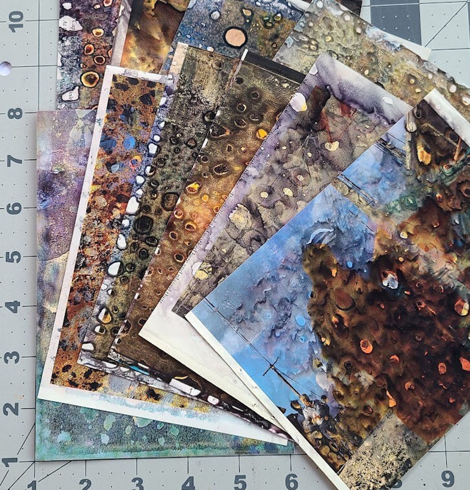 Collage Paper, Altered National Geographic Pages Mixed Media ...