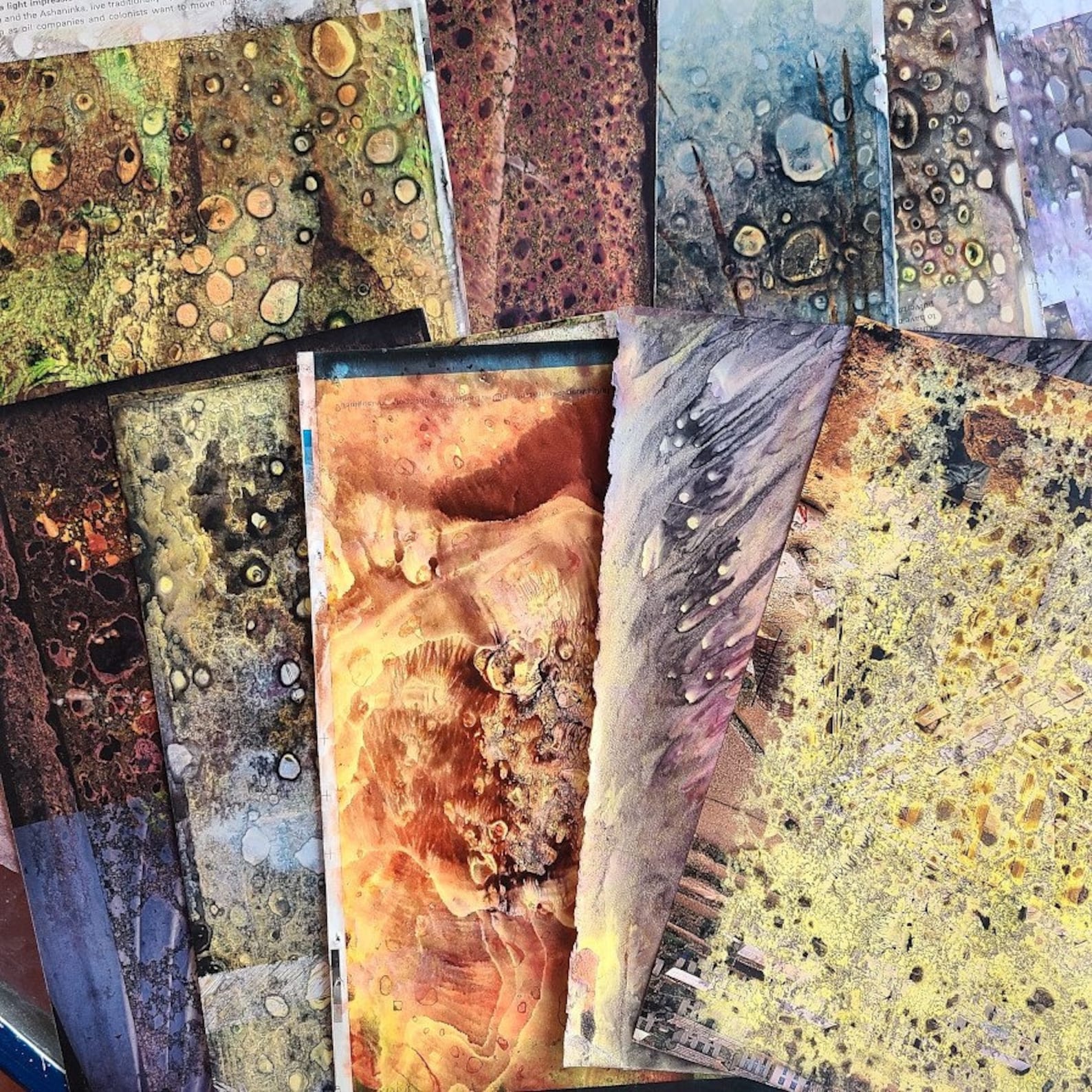 Collage Paper, Altered National Geographic Pages Mixed Media ...