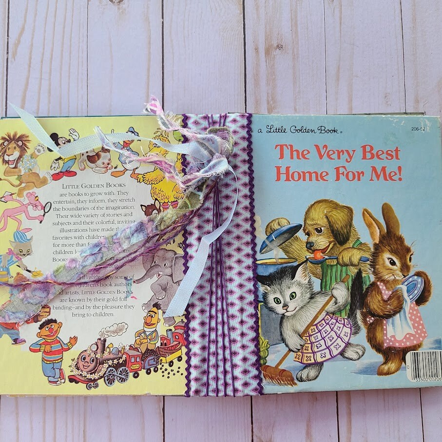 Vintage Little Golden Book Cloth-bound Journal, "the Very Best Home for ...