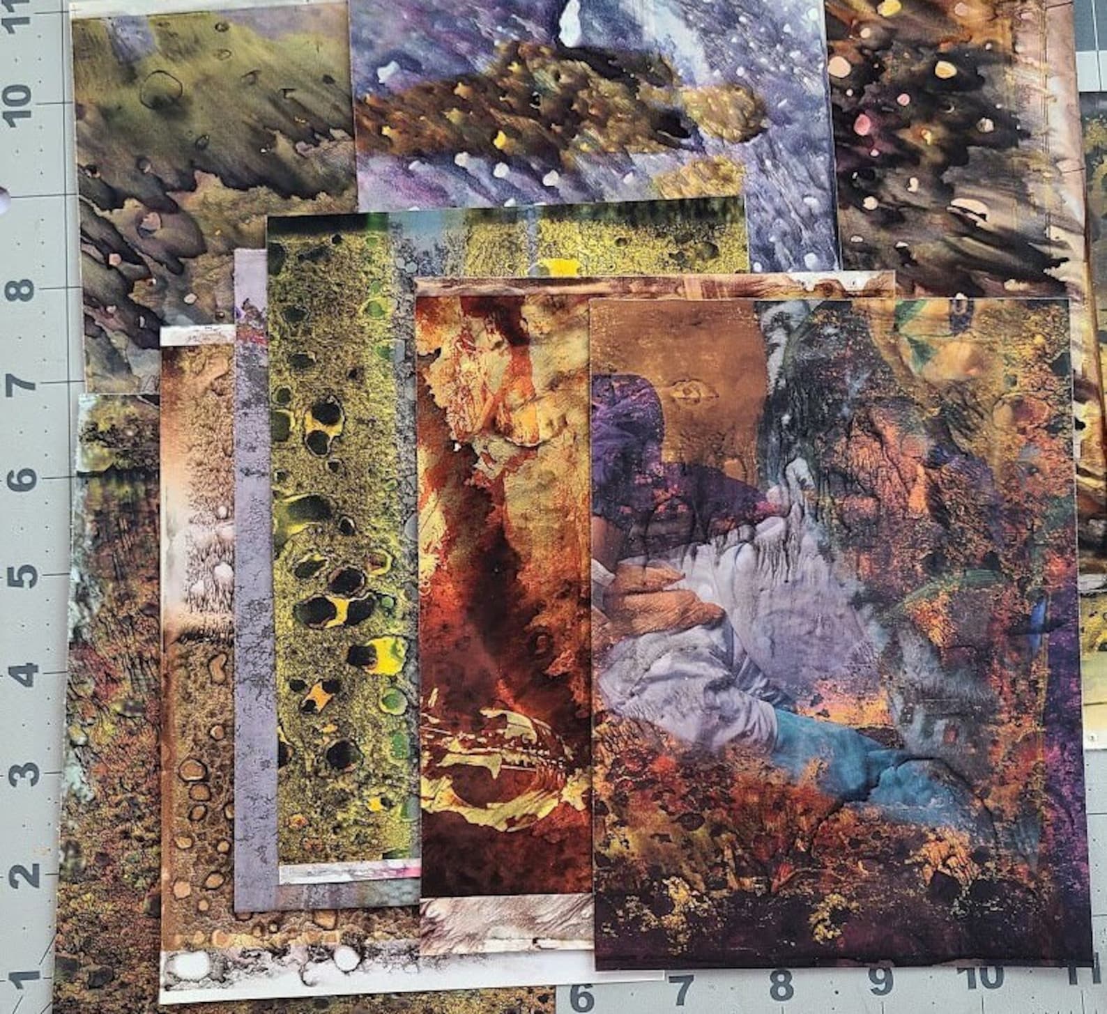 Collage Paper, Altered National Geographic Pages Mixed Media ...